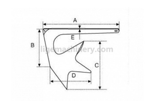 Stainless Steel Bruce Anchor|Qingdao Lige Machinery Co.,Ltd