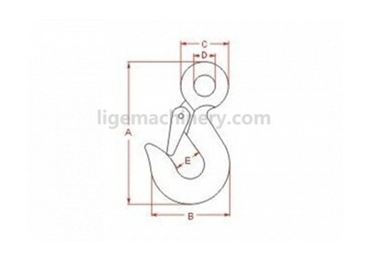 Rigid Eye Snap Hook with Safety Latch