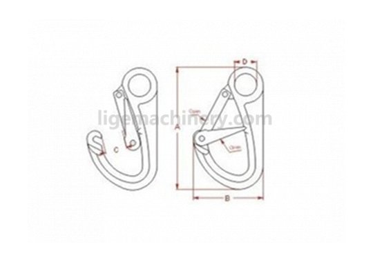Double Locking Safety Hook|Qingdao Lige Machinery Co.,Ltd