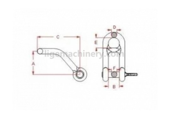 Stainless Steel Headboard Shackle Cross Bar& Locking Pin