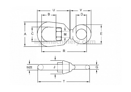 Stainless Steel U.S Type Swivel G-401|Qingdao Lige Machinery Co.,Ltd